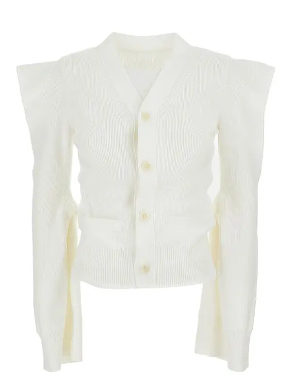 Sacai Knit Cardigan - White