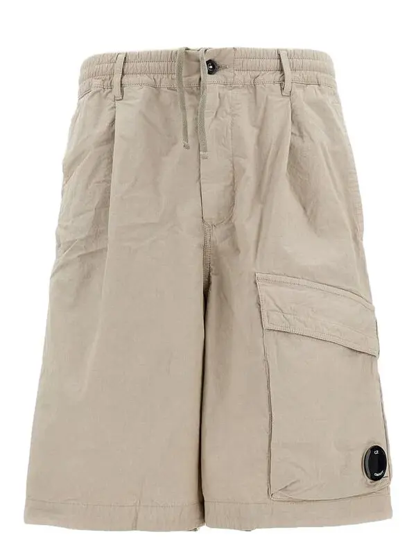 C.P. COMPANY Boxy Micro-reps Shorts - Beige
