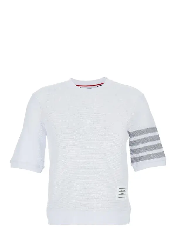 Thom Browne Piqué T-shirt - White
