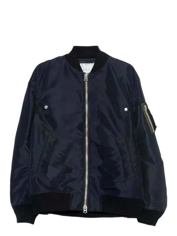 Sacai Zip-up Bomber Jacket - Blue