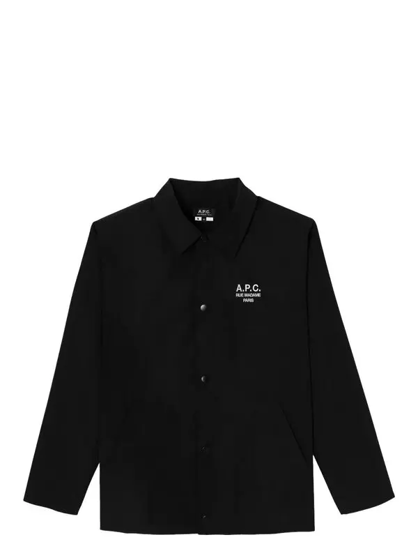 A.p.c. Button-fastening Shirt Jacket - Black