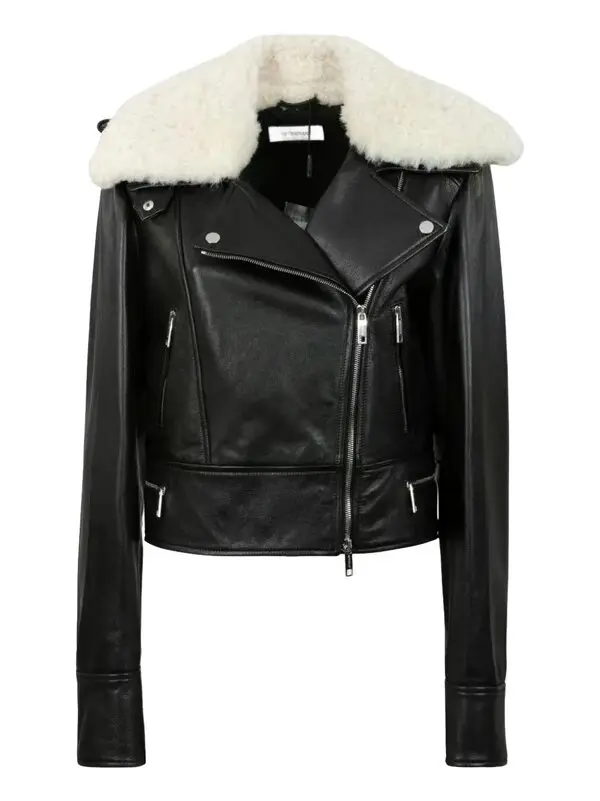 Max Mara Toscana Leather Jacket - Black