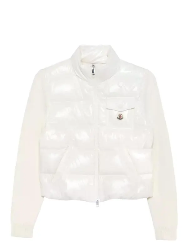 Moncler Padded Zip-up Jacket - White