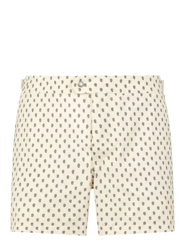 TOM FORD Paisley Print Swim Shorts - White