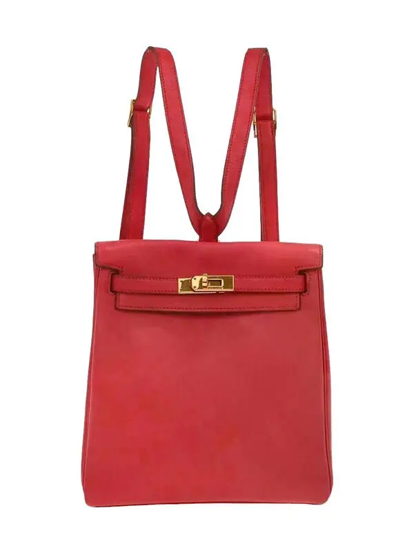 Hermès 1971-1996 Kelly A Dos Pm Backpack - Red