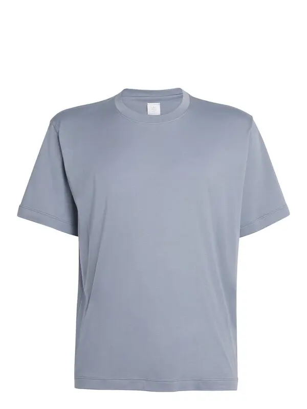 Eleventy Cotton-modal T-shirt - Blue