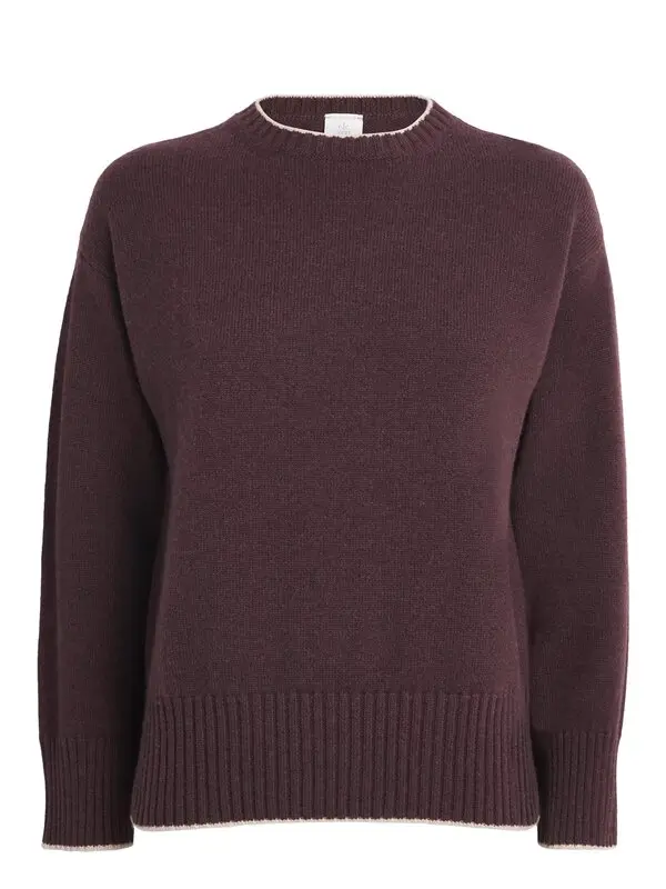 Eleventy Cashmere Crew-neck Sweater - Burgundy