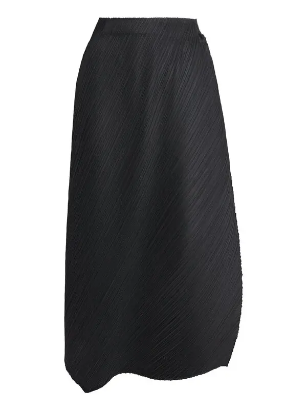 Issey Miyake Swing Midi Skirt - Black