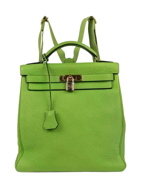 Hermès 2004 Gm Kelly A Dos Backpack - Green