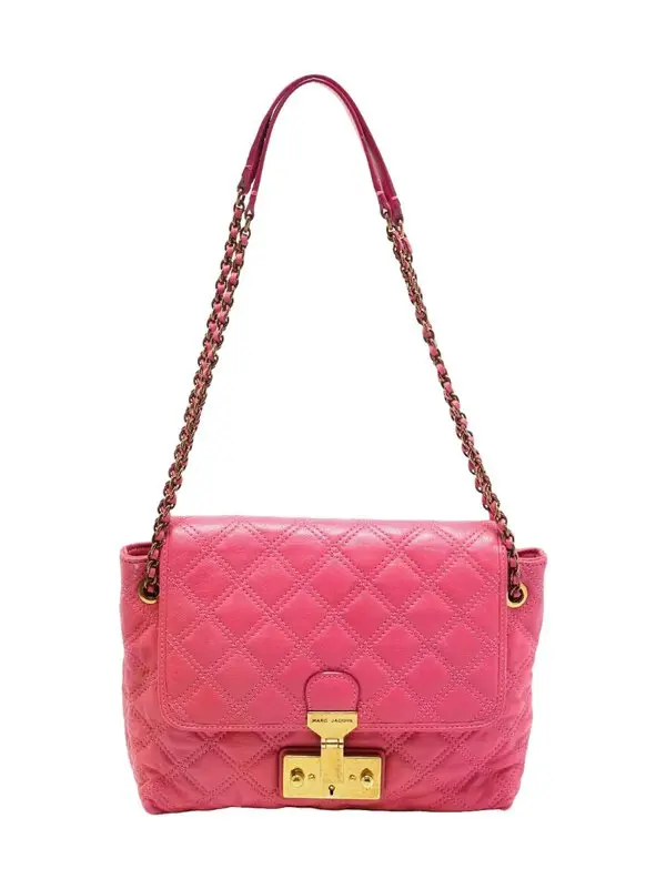 Marc Jacobs Quilted Leather Shoulder Bag - Pink