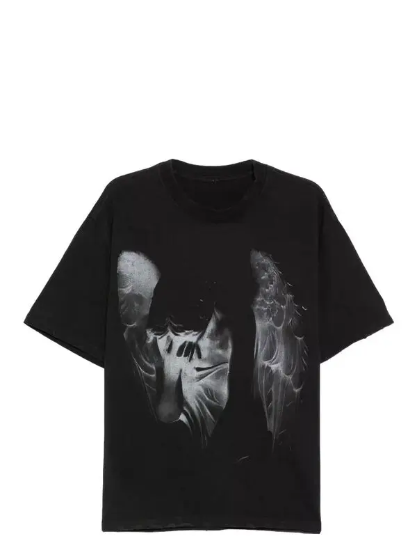 WARMAN Graphic-print T-shirt - Black