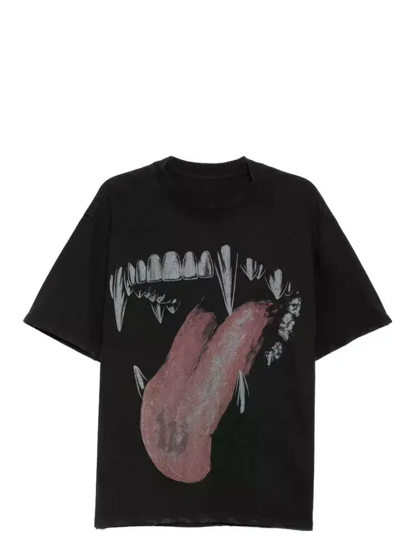 WARMAN Graphic-print T-shirt - Black
