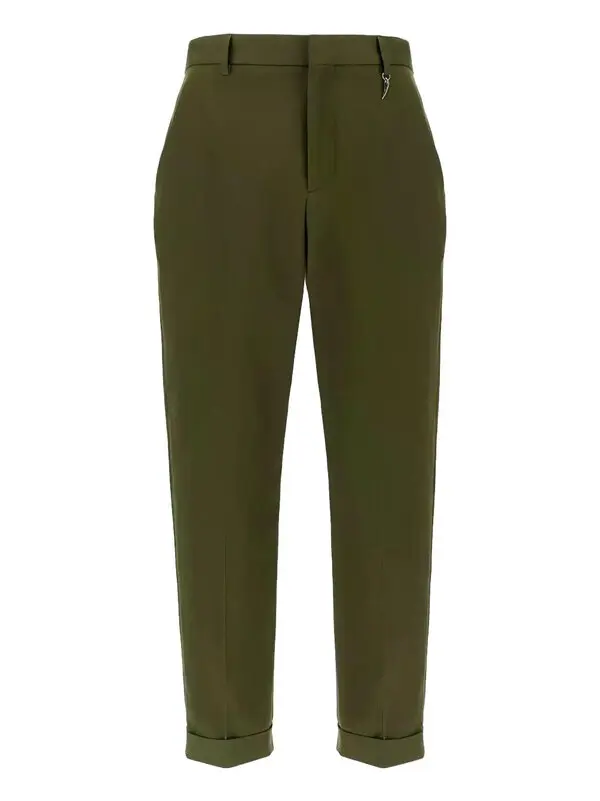 Roberto Cavalli Cuffed Trousers - Green