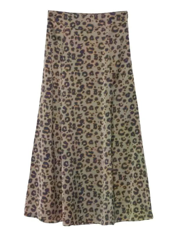 Ba&sh Blaire Animal-print Midi Skirt - Brown
