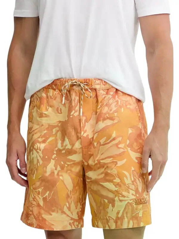 NAPAPIJRI Floral-pattern Shorts - Orange