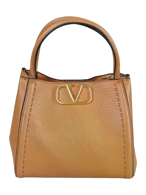 Valentino Garavani Alltime Logo-detail Tote Bag - Brown