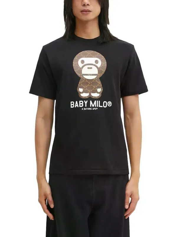 A BATHING APE Graphic-print Short-sleeve T-shirt - Black