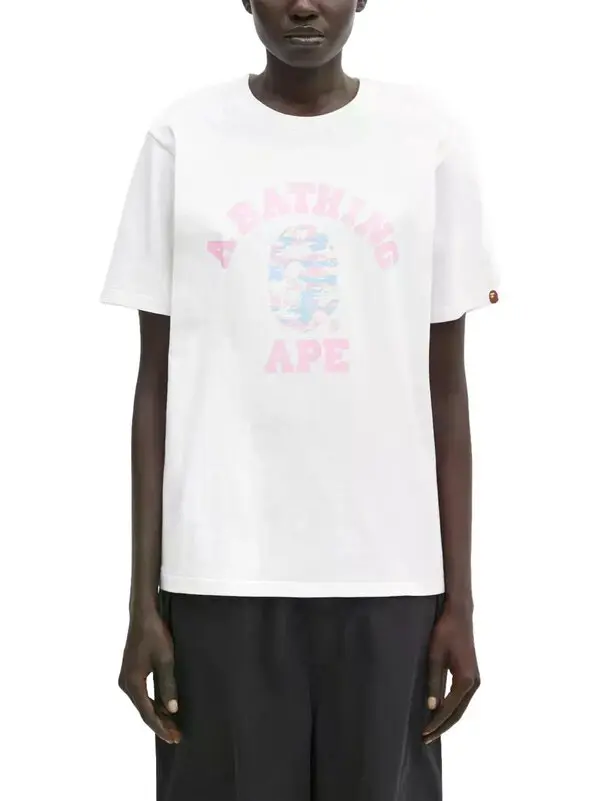 A BATHING APE Logo-print T-shirt - White