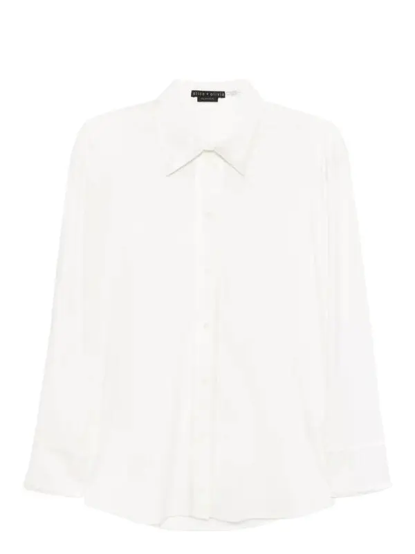 Alice + Olivia Button Down Shirt - White