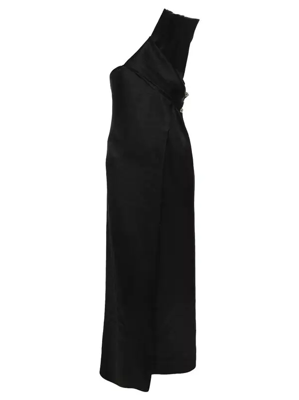 Nanushka Twisted Neckline Dress - Black