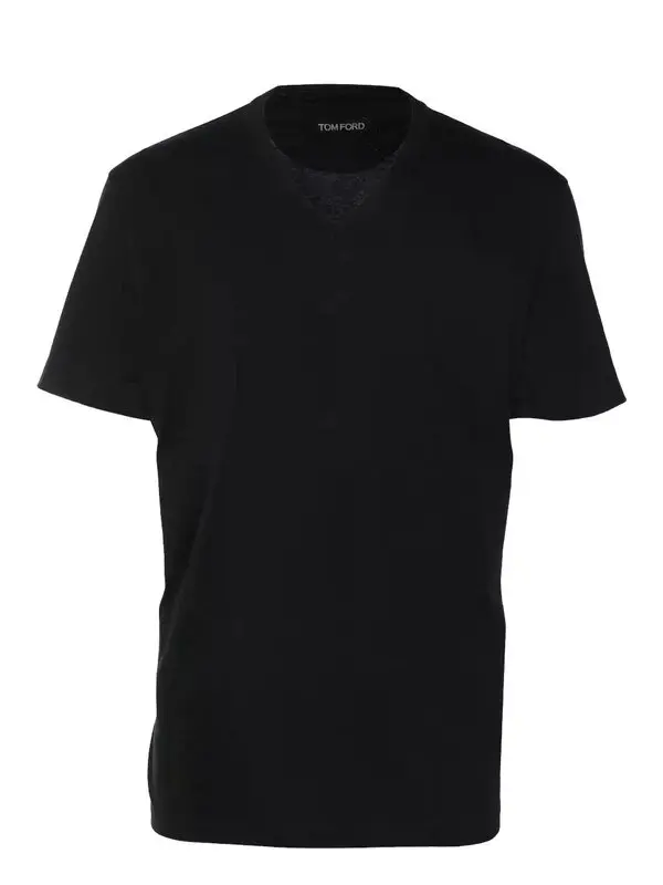 TOM FORD Jersey Crew-neck T-shirt - Black
