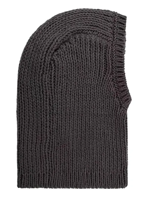Y3 Ribbed-texture Balaclava - Grey