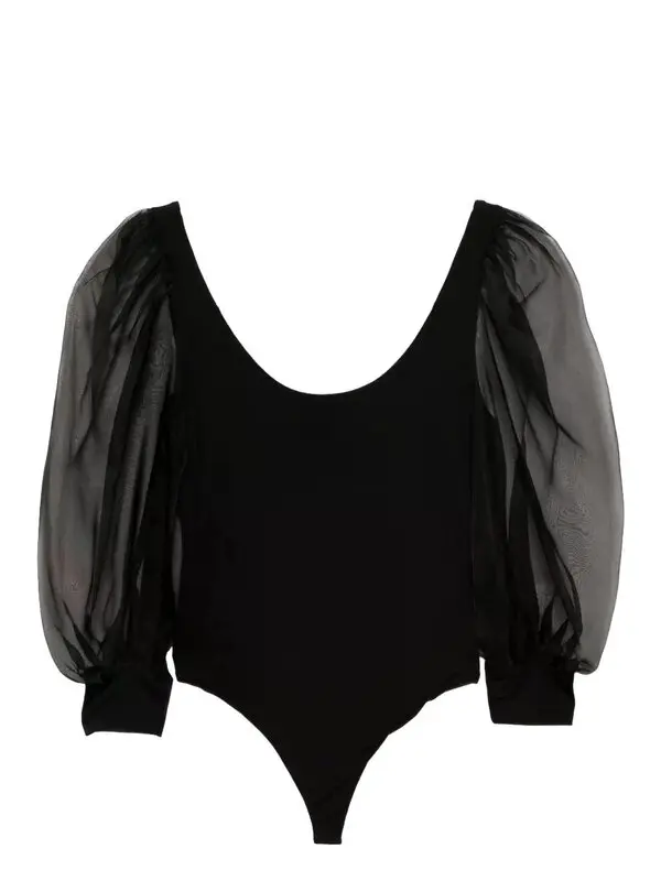 Alice + Olivia Long-sleeve Bodysuit - Black