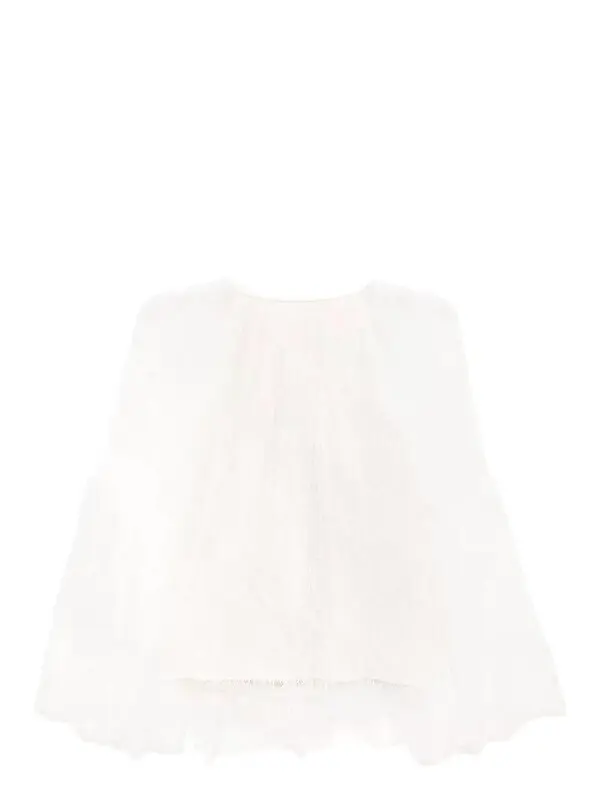 Alice + Olivia Lace-detail Blouse - White