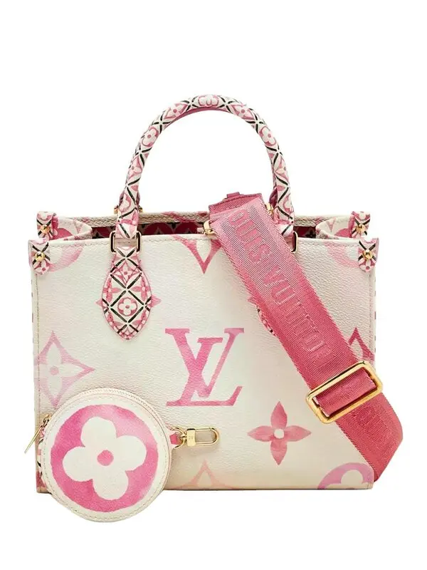 LOUIS VUITTON Giant The Pool 2.0 On The Go Pm Monogram Tote Bag - White