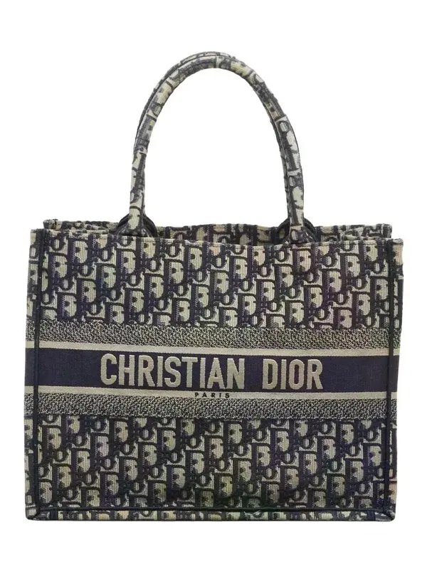 Dior 2021 Small Book Oblique Tote Bag - Blue