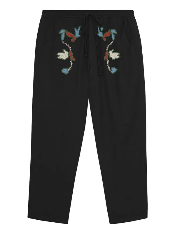 BAZISZT Relaxed Fit Trousers - Black