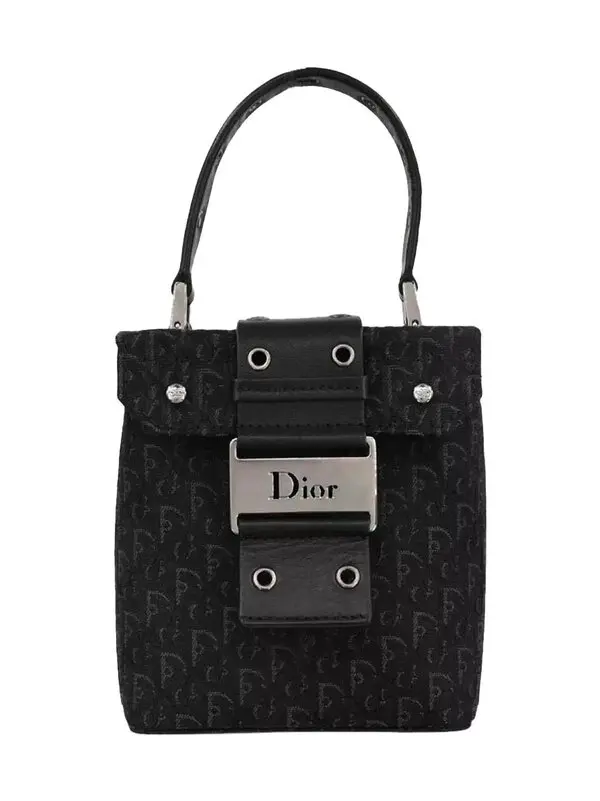 Dior 2002 Trotter Tote Bag - Black