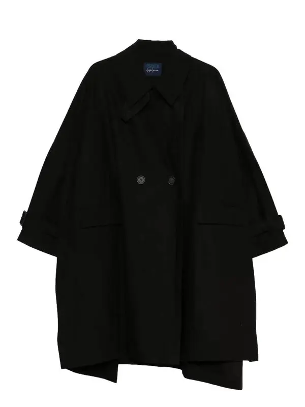 Yohji Yamamoto Button-front Coat - Black