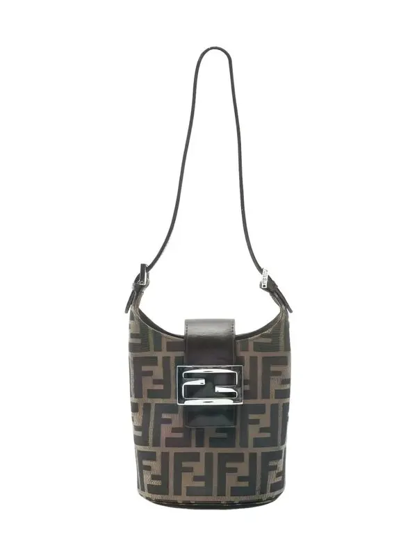 Fendi Logo-pattern Shoulder Bag - Brown