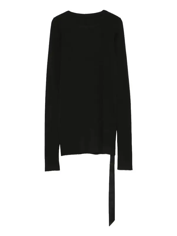 Rick Owens Rib Long Sleeve Shirt - Black