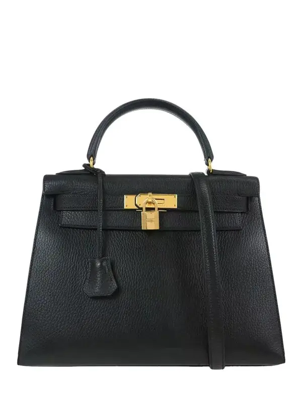 Hermès 1999 Kelly 28 Leather Tote Bag - Black