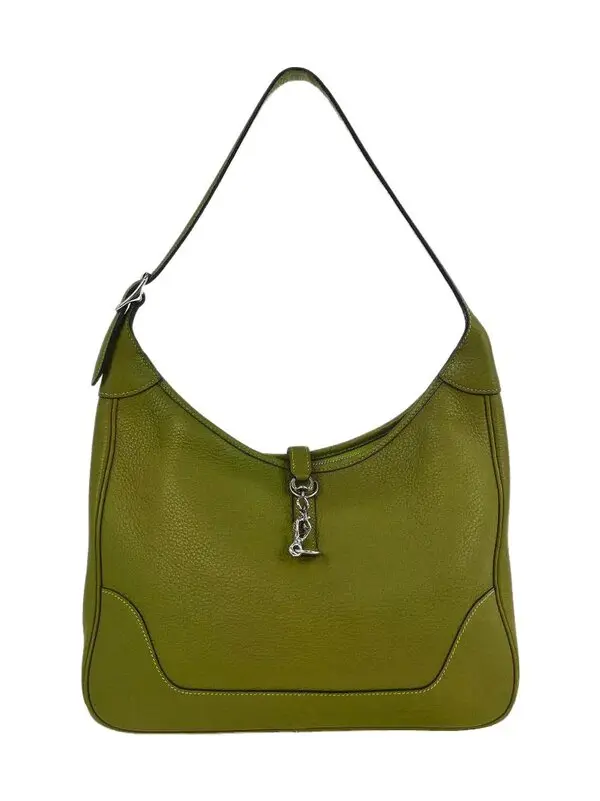 Hermès 2008 Taurillon Clemence Trim 31 Shoulder Bag - Green