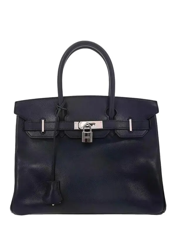 Hermès 2003 30 Birkin Tote Bag - Blue