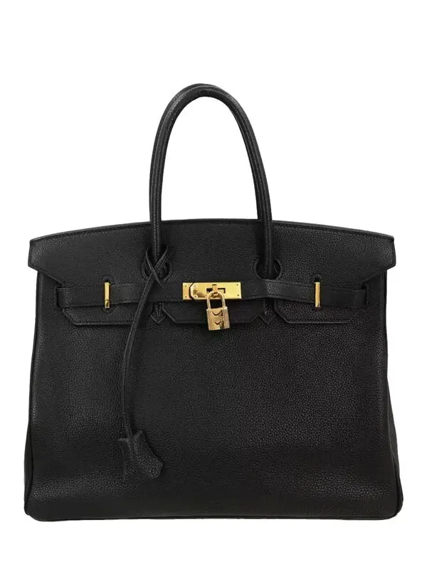 Hermès 2003 35 Birkin Leather Tote - Black