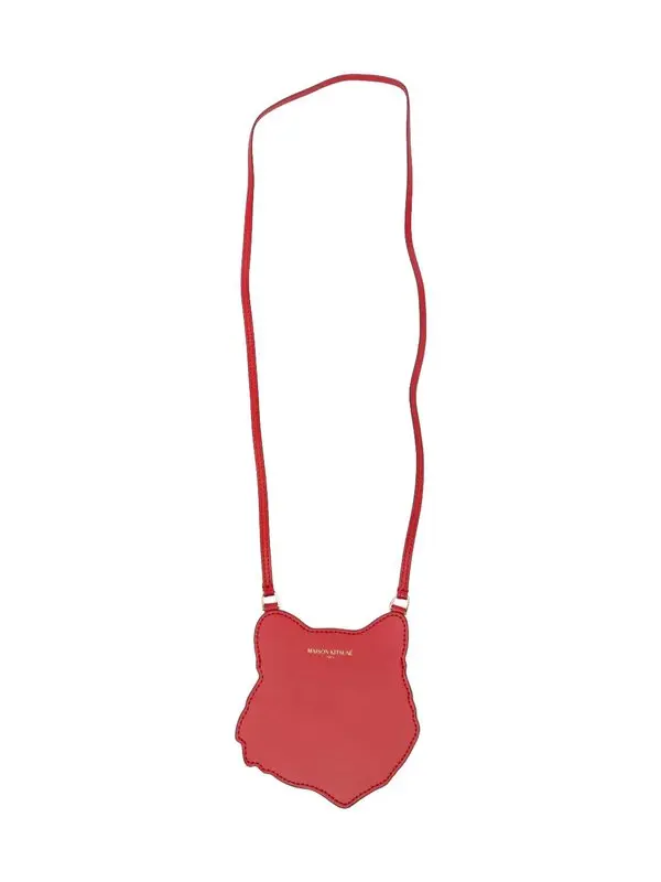 Maison Kitsuné Fox-head Pouch - Red