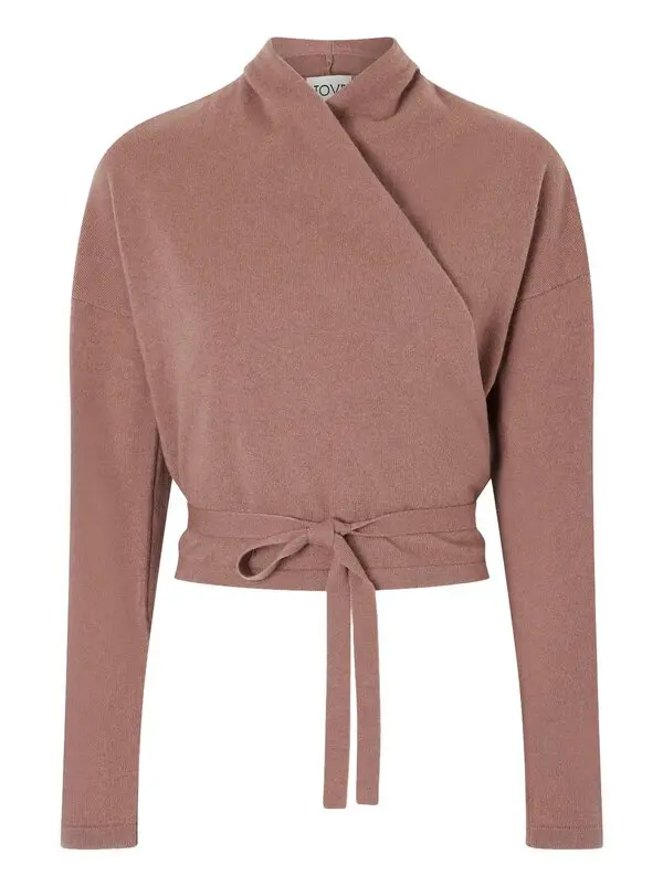 Tove Kay Cashmere Wrap Cardigan - Pink