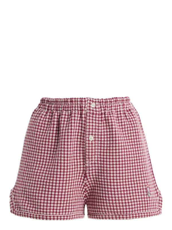 BARRIE Cashmere Shorts - Plaid