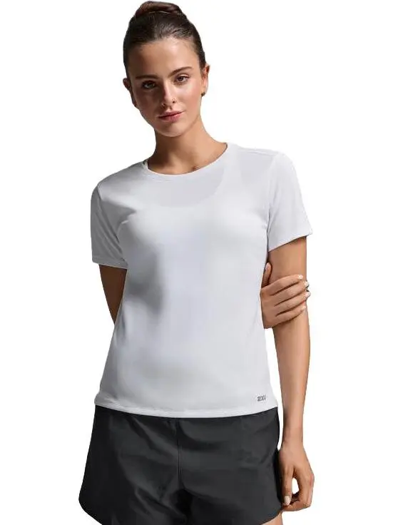 2xu Aero Short Sleeve Tee - White/silver Reflective