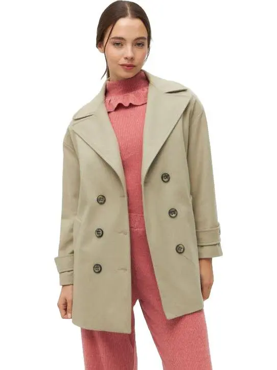 MARGO BARIDON Heidi Short Coat - Oyster