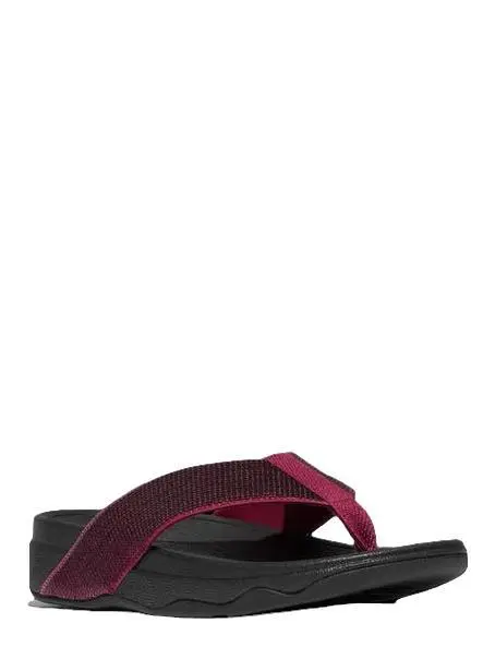 Fitflop Surfa Sequin Toe Post Sandals - Ruby
