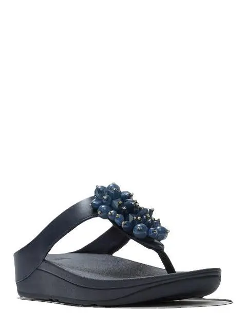 Fitflop Fino Bead Cluster Sandals - Midnight Navy