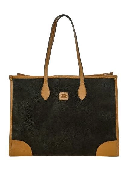 Bric'S Life Tote Bag With Laptop Sleeves - Olive