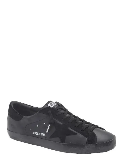 Golden Goose Super-star Leather Sneaker - Black