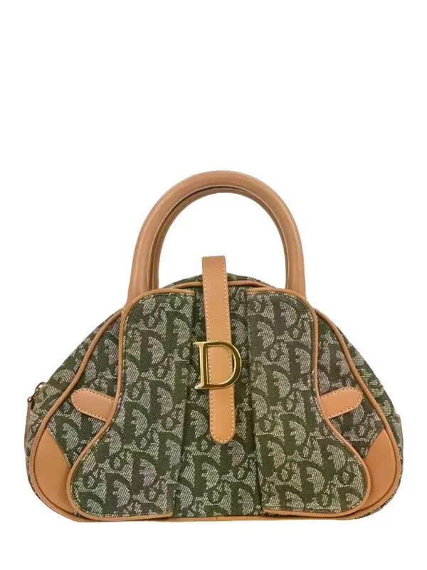 Dior 2001 Double Trotter Tote Bag - Green