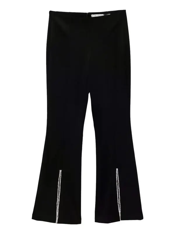 Alice + Olivia Crystal Embellished Trousers - Black
